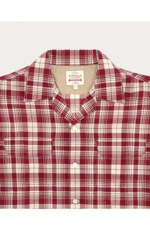 FORTELA Baker Tartan Check Shirt - Red