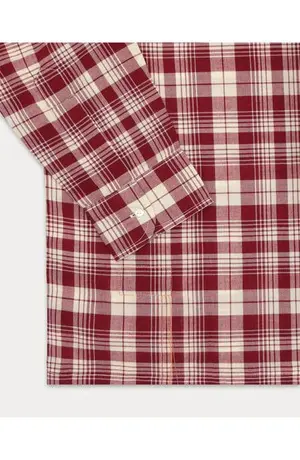 FORTELA Baker Tartan Check Shirt - Red