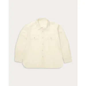FORTELA Cpo 2.0 Cotton Drill Overshirt Ecru