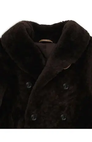 FORTELA Perce Shearling Double-breasted Coat