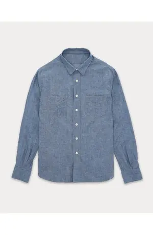 FORTELA Osumi Cotton Shirt - Light Blue