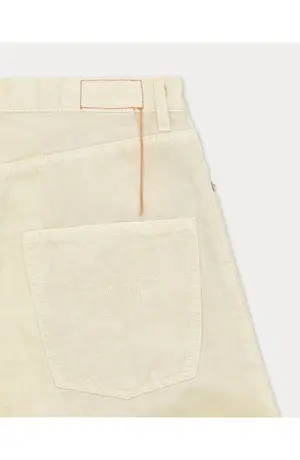 FORTELA Wide Leg Linen Trousers - White