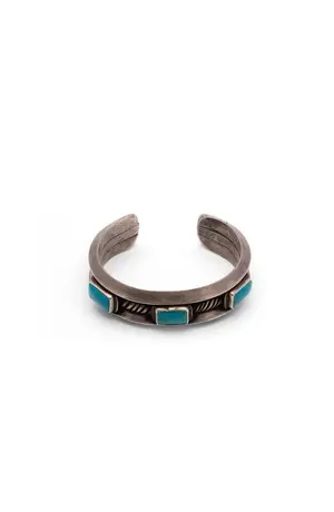 FORTELA Turquoise Square Sterling Bracelet