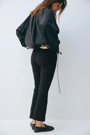 H&m Mama Flared Interlock Trousers