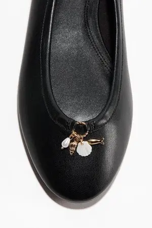 H&m Charm Detail Ballet Flats