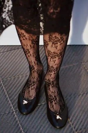 H&m Charm Detail Ballet Flats - Black
