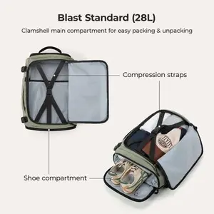 BAGSMART Extended Capacity Travel Backpack