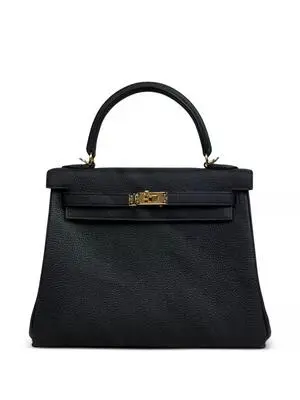 Hermès 25 Kelly Retourne Tote Bag - Black