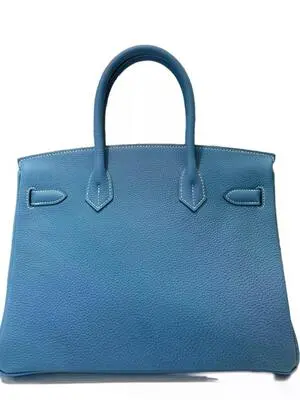 Hermès Togo Leather Birkin 30 Handbag - Blue