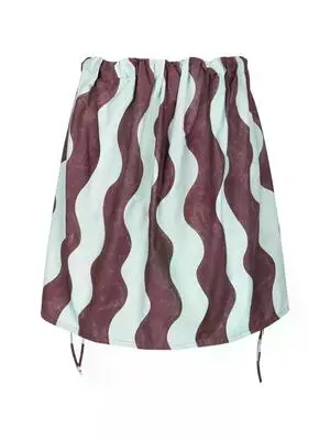JNBY Strapless Wave-print Top - Brown