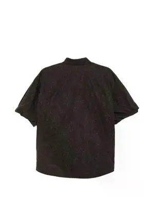 JNBY Floral Embroidered Puff-sleeve Blouse - Brown