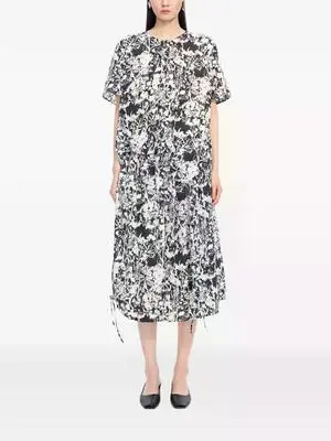 JNBY Floral Print Poplin Shirt - White