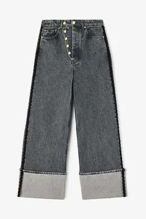 Ganni Raw Edge Hem Jeans For Women