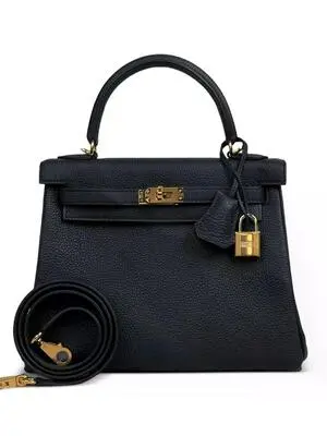 Hermès 25 Kelly Retourne Tote Bag - Black