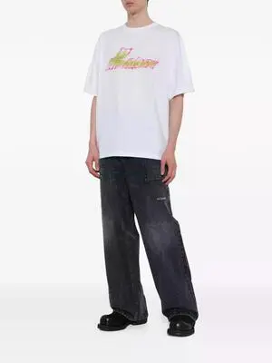 We11Done Watercolor-print T-shirt