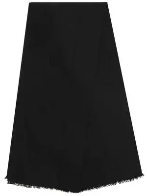 Rick Owens Foulard Frayed-edge Scarf