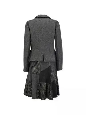 Sonia Rykiel Paris Patchwork Herringbone Dress