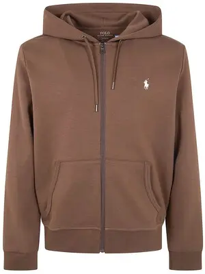 Polo Ralph Lauren Full Zip Hooded Sweatshirt - Brown
