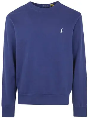 Polo Ralph Lauren Classic Crewneck Sweatshirt With Logo - Blue