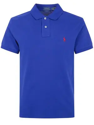 Polo Ralph Lauren Short Sleeves Knit Polo Shirt - Blue