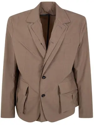 Sacai Cotton Typewriter Blazer - Gray