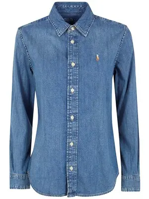 Polo Ralph Lauren Long Sleeve Denim Shirt - Blue