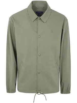 Polo Ralph Lauren Windbreaker Jacket With Drawstring Hem - Green