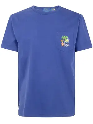 Polo Ralph Lauren Short Sleeves Classic Back Print T-shirt - Blue
