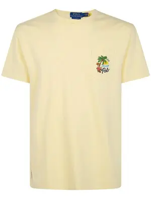 Polo Ralph Lauren Short Sleeves Classic Back Print T-shirt - Yellow