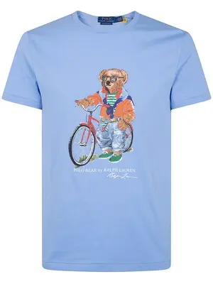 Polo Ralph Lauren Short Sleeves Summer Bear T-shirt - Blue