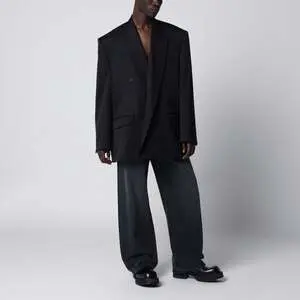 Balenciaga Double-breasted Oversized Wool Blazer