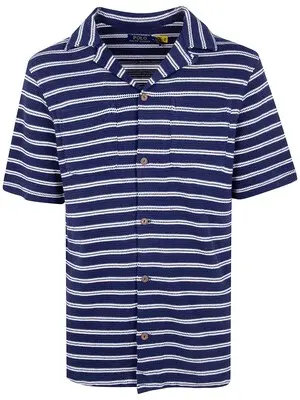 Polo Ralph Lauren Short Sleeves Bowling Stripes Shirt - Blue