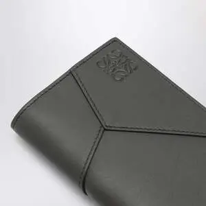Loewe Dark Leather Puzzle Bi-fold Cardholder