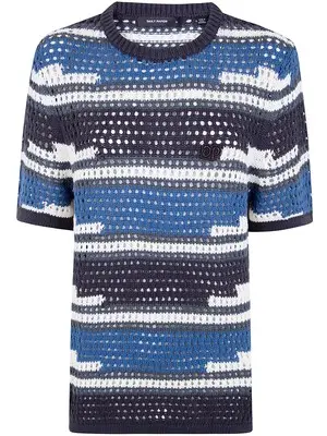 DAILY PAPER Kente Stripe Knit Shirt - Gray