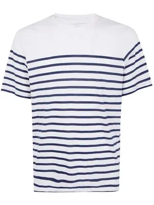 Majestic International Striped Crew Neck Sweater