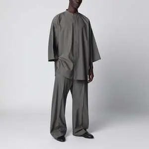 Fear Of God Relaxed Mandarin Shirt In Wool Blend