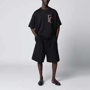 Fear Of God T-shirt 43 In Cotton And Rayon Jersey - Black