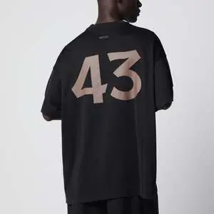 Fear Of God T-shirt 43 In Cotton And Rayon Jersey - Black