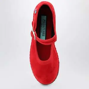 PIEDÀTERRE VENEZIA Piedaterre Velvet Mary Jane Shoes