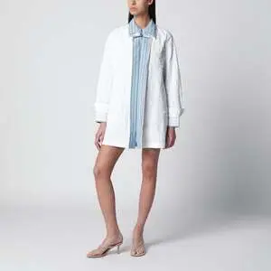 Loewe Technical Cotton Short Dress - White