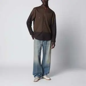 MAISON MARGIELA Two-tone Shirt In Wool Blend
