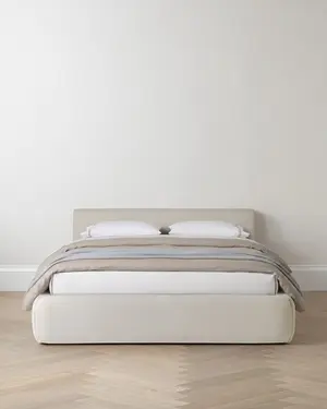 Quince Plush Low Profile Platform Bed - Ivory