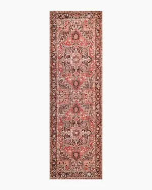 Quince Athena Washable Rug - Red