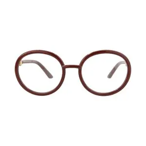 Gucci Round Frame Full Rim Eyeglasses - Red