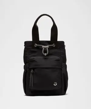 Lululemon Convertible Drawstring Bucket Bag Mini 5l - Black/onyx Grey/silver