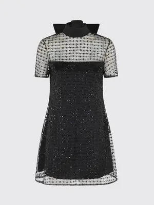 Staud Sequined High Neck Mini Dress