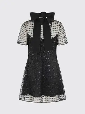 Staud Sequined High Neck Mini Dress
