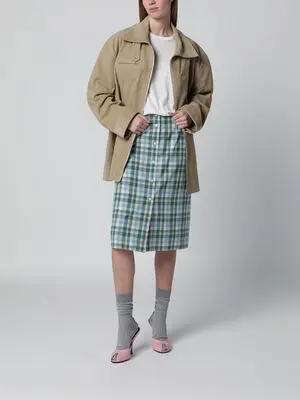 HALFBOY Suede Leather Jacket With Zip Fastening