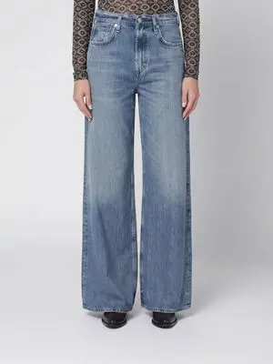 Citizens Of Humanity Cotton Wide-leg Jeans - Denim
