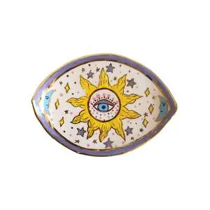 SHERIE BOUTIK Evil Eye Sun Wall Décor - Yellow